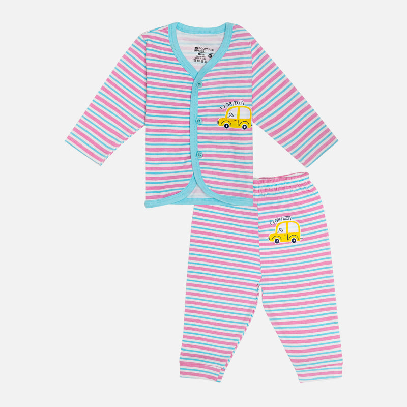 Bodycare Baby Front Open Full Sleeves Sky & Pink – Bodycare ...