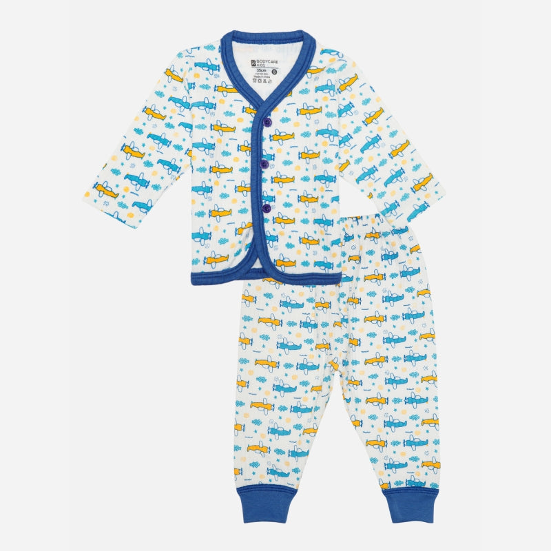 Bodycare Unisex Baby Thermal Suit Front Open Full Sleeves - Assorted ...